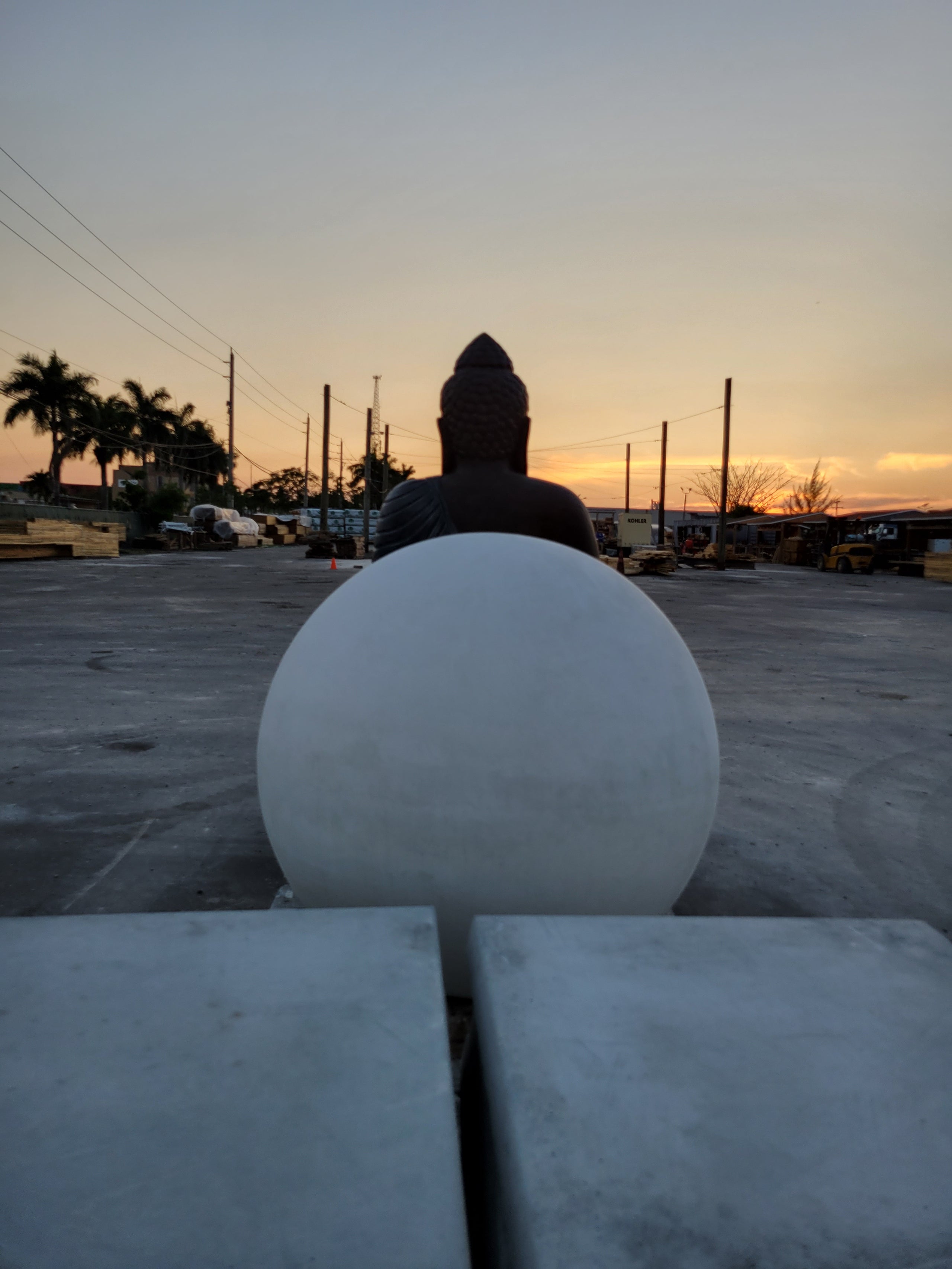 Concrete Sphere 36 Inches / Cement Stone Garden Balls Backyard Spheres ...