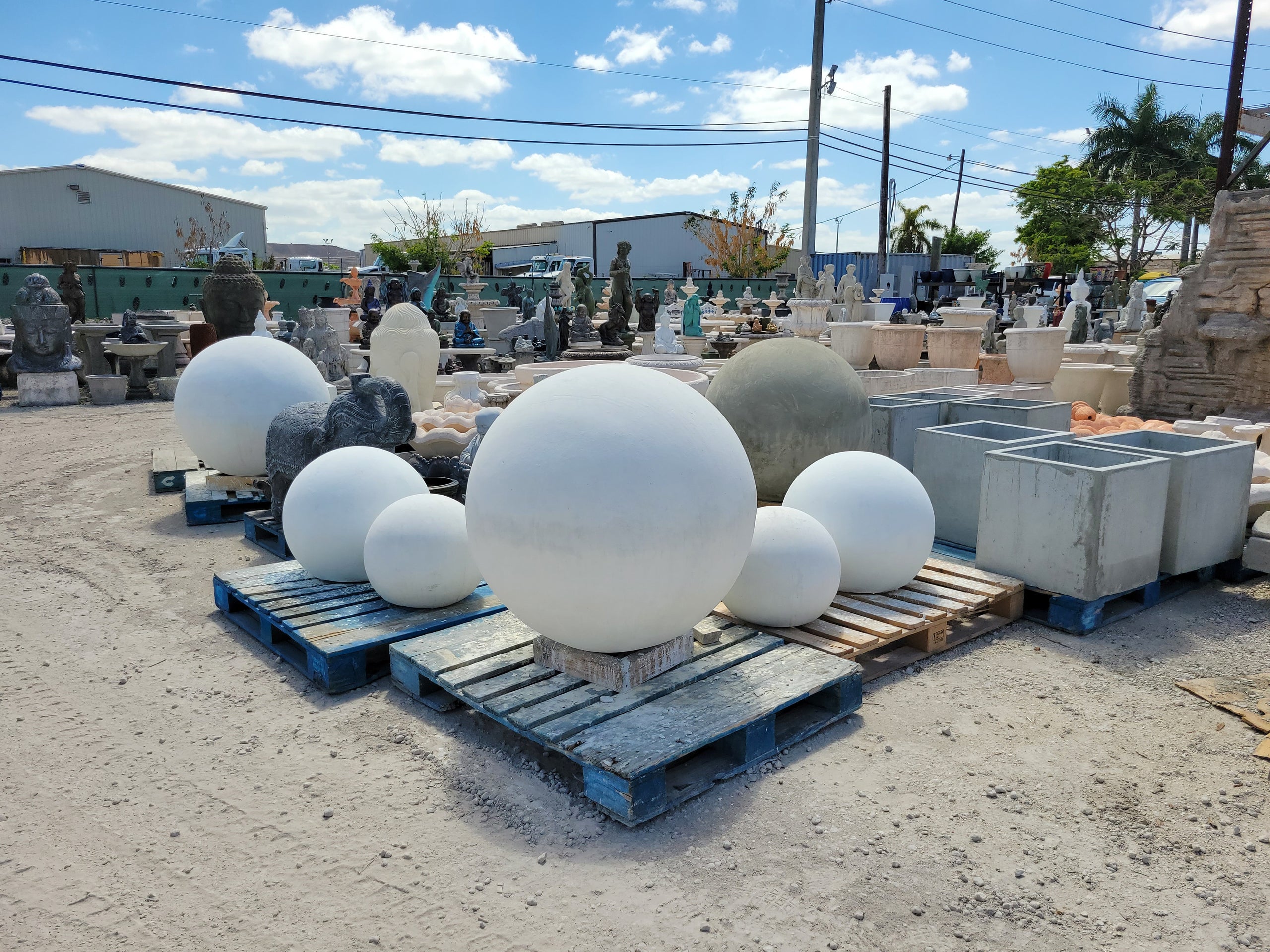 Concrete Sphere 30 Inches / Cement Stone Garden Balls Backyard Spheres ...