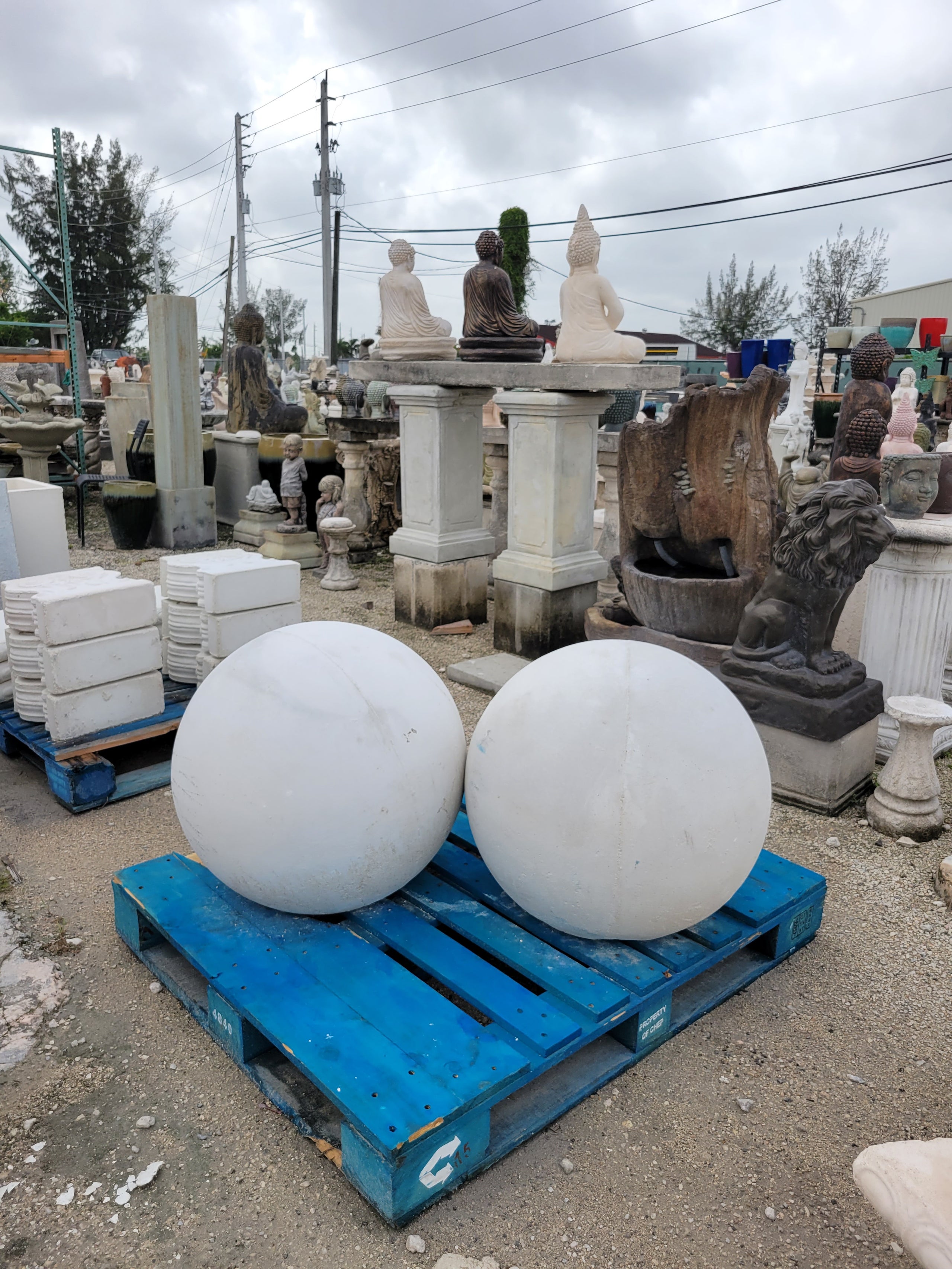 Concrete Garden Spheres